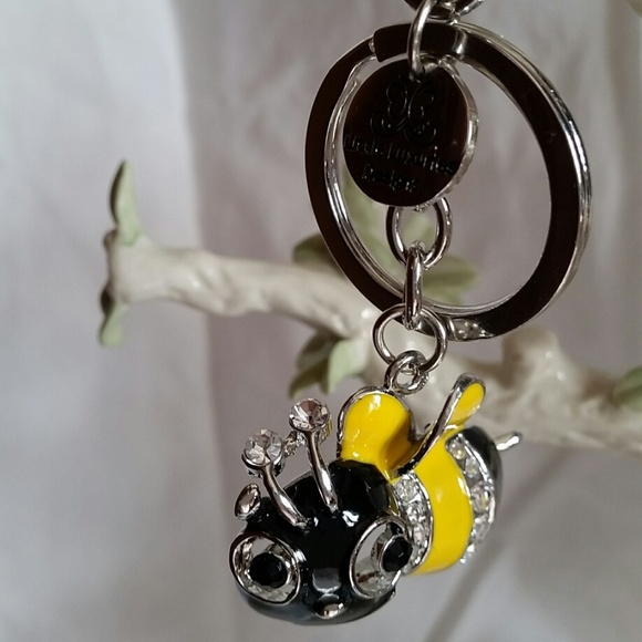 Little Luxuries Designs | Accessories | Humble Bumble Bee Keychain Bag ...